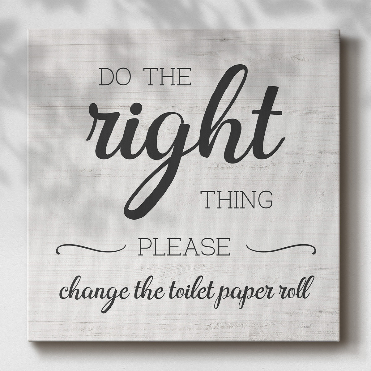 Trinx Please Change On Canvas Textual Art | Wayfair