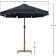Arlmont & Co. Chavonte Fabric With Piping / Aluminum Patio Umbrella ...