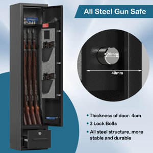 Kaer Gun Safes & Cabinets,Gun Safes for Home Rifle and Pistols,Rifle ...