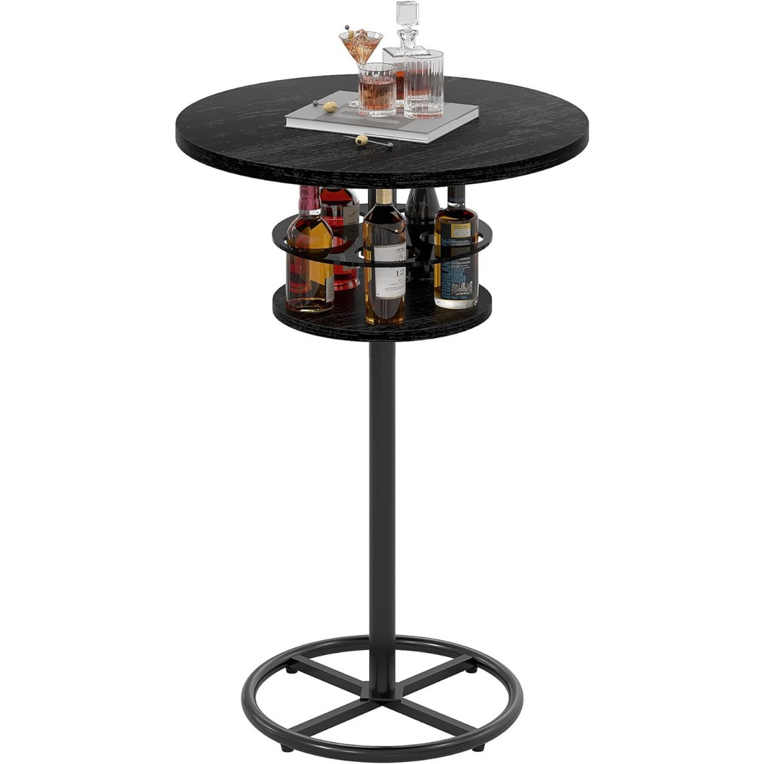 Brayden Studio® High Top Bar Table, Sturdy Frame With Metal Base For ...