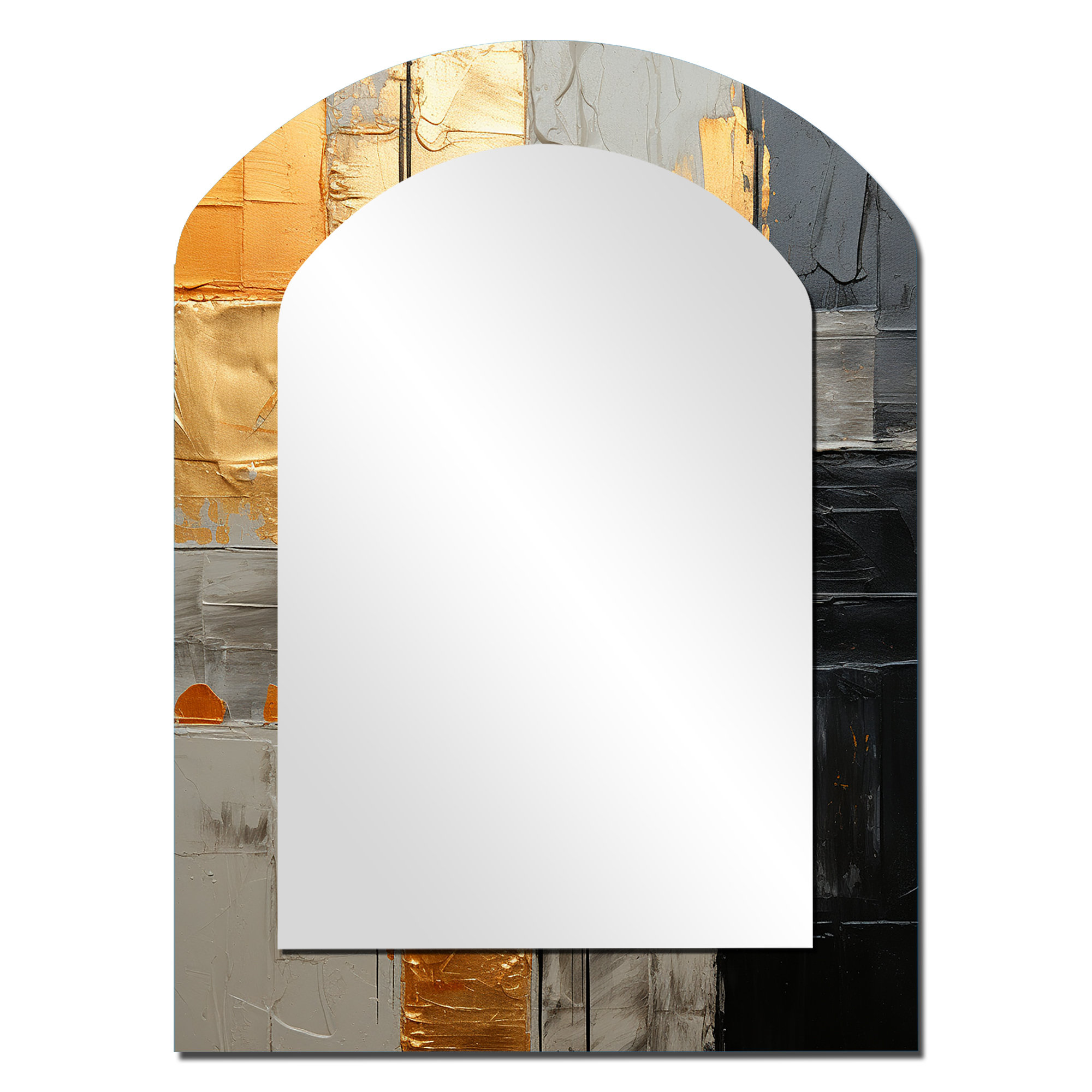 Ivy Bronx Gold Grey Gleaming Geometry I - Abstract Collages ...