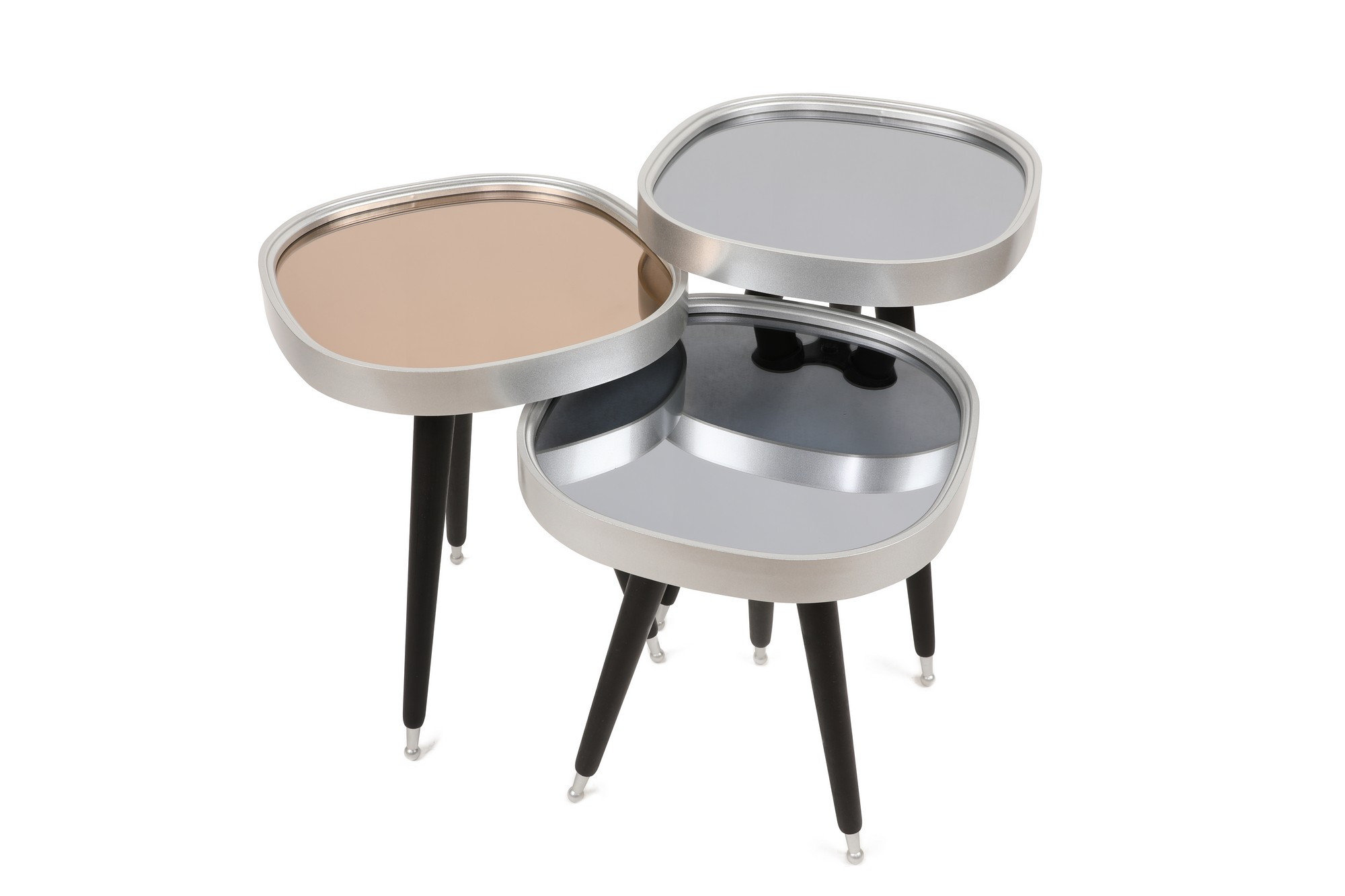 East Urban Home Tray Top 3 Legs Nesting Tables | Wayfair