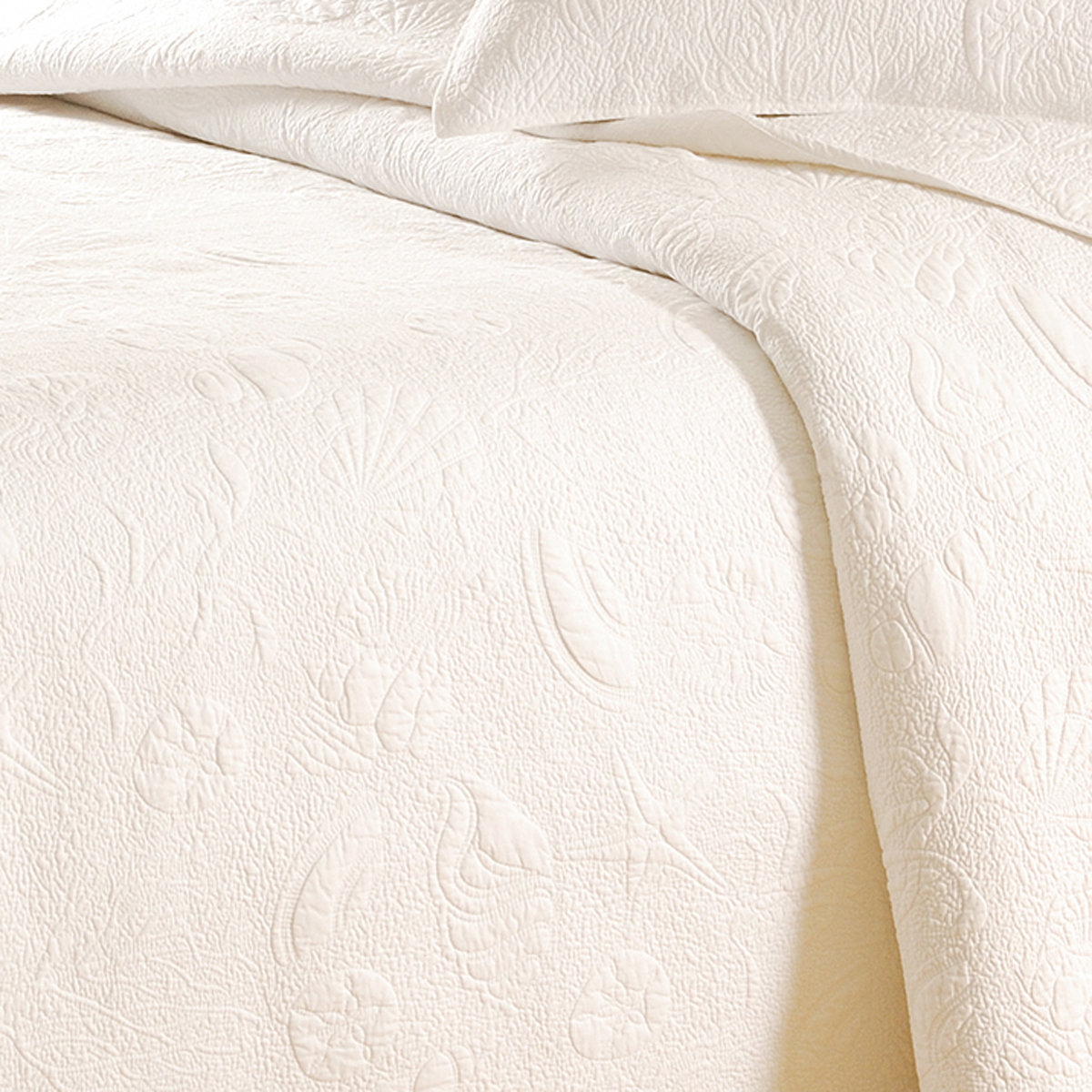 C&F Home Ivory Cotton Reversible Modern & Contemporary Quilt | Wayfair