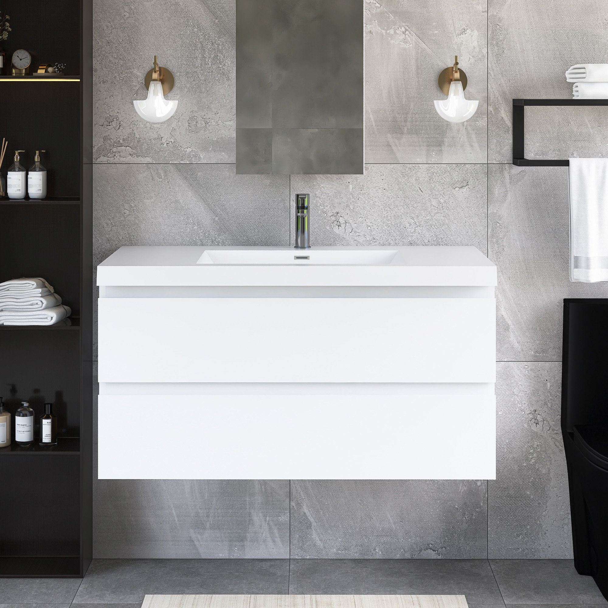 Latitude Run® 42" Floating Bathroom Vanity With Sink | Wayfair