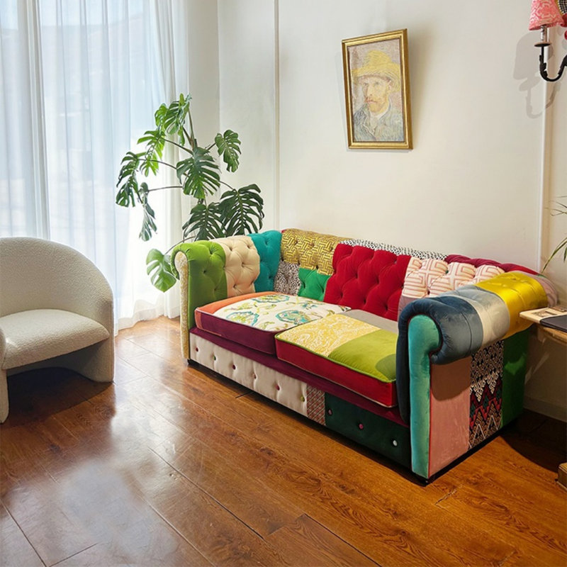 Winston Porter Creative Multi-Color Sofa | Wayfair