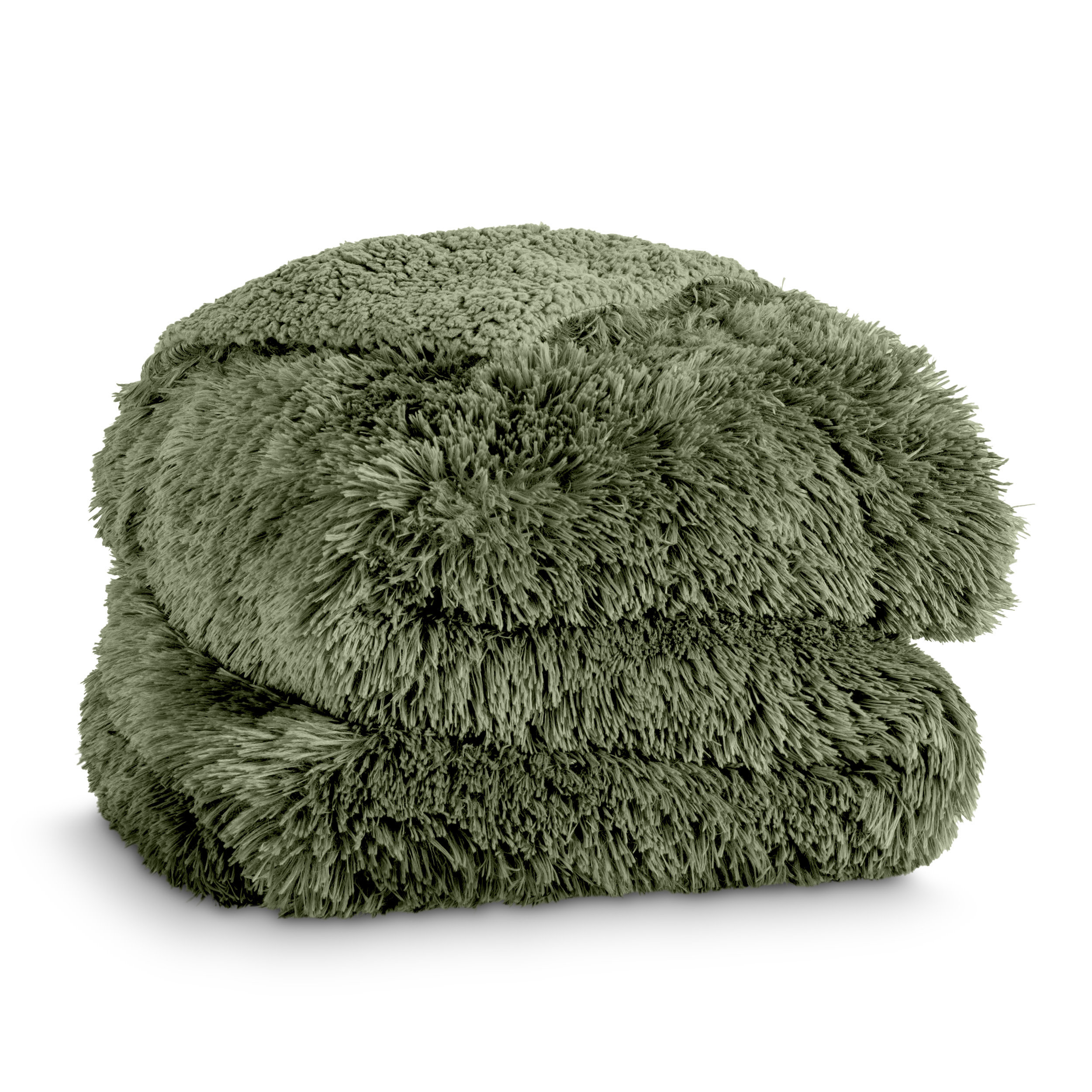 Bare Home Shaggy Faux Fur Sherpa Blanket | Wayfair