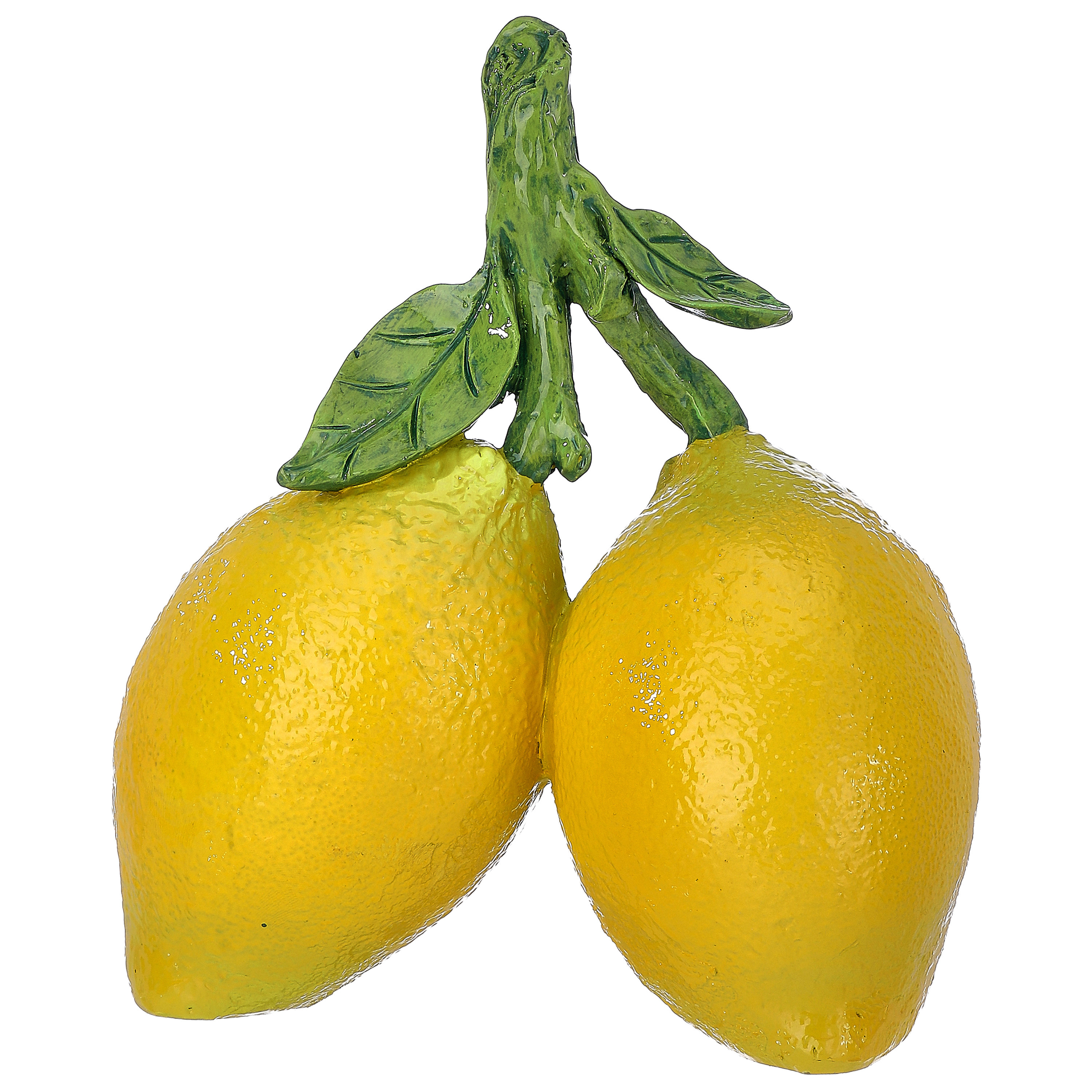 The Holiday Aisle® 6.5" Resin Lemon Table Piece | Wayfair