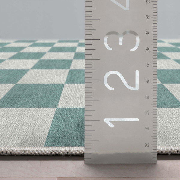Well Woven Apollo Geometric Machine Woven Polyester Area Rug in Green ...