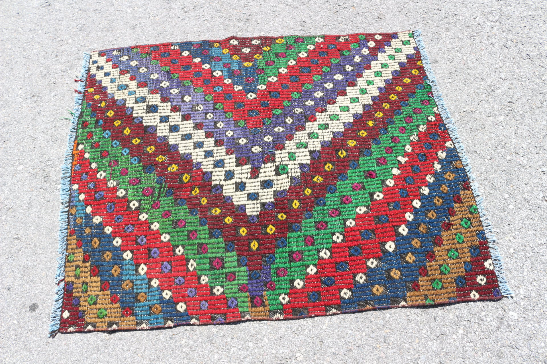 Red Barrel Studio® Beautifully Crafted Vintage Turkish Kilim Rug for An ...