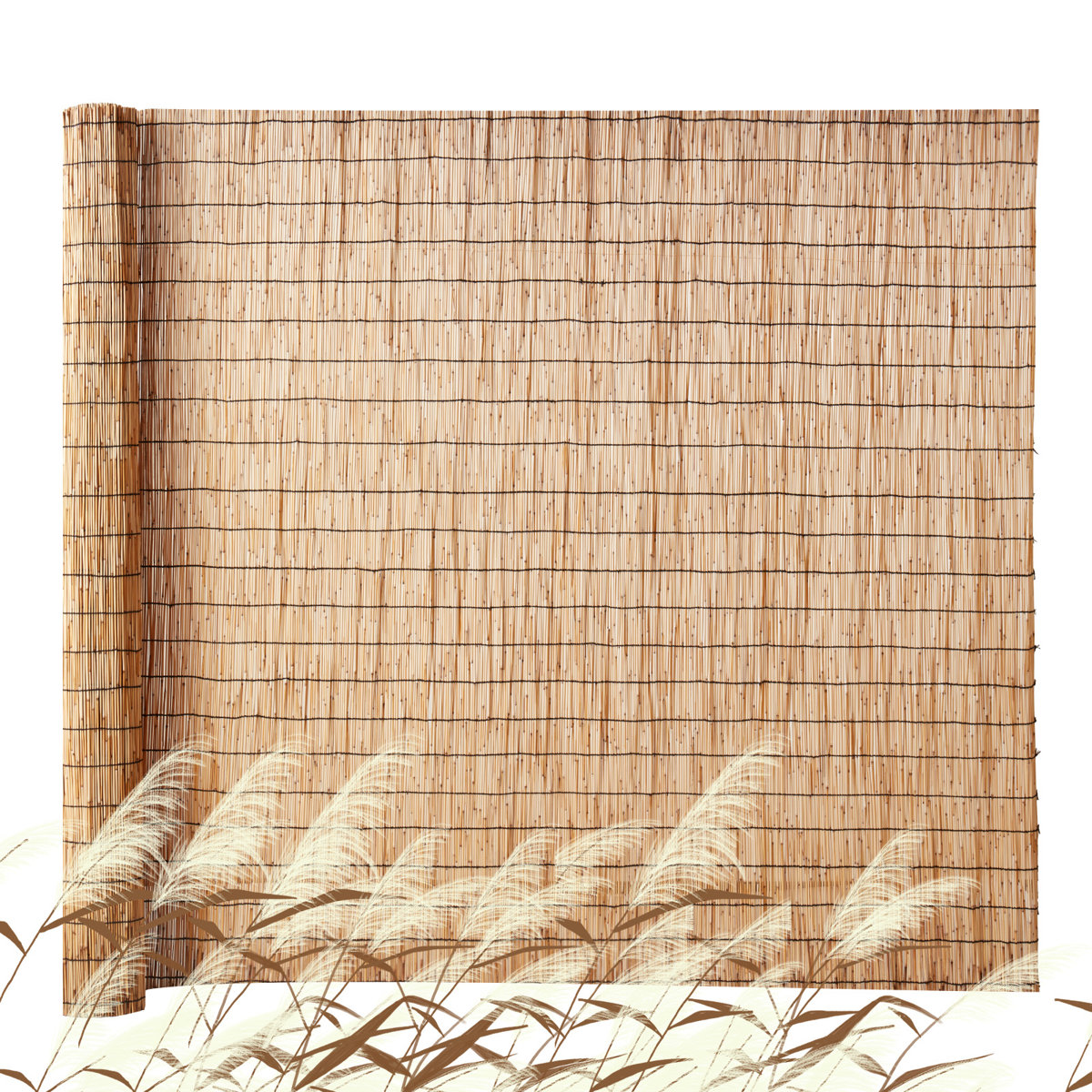 VEVOR Reed Fence Backyard Landscaping Privacy Blind Fencing Screen ...