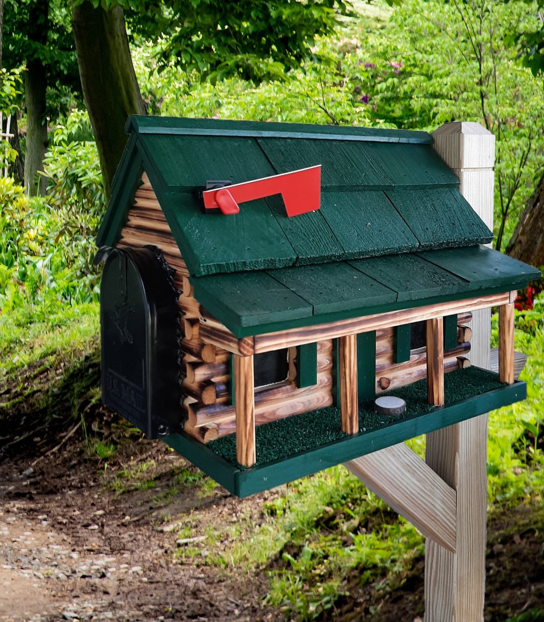 Amish Mailbox Amish Log Cabin Mailbox, Handmade & Reviews - Wayfair Canada