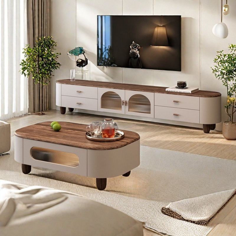 Orxva Galaxy Solid Wood Multi Layer TV Cabinet Coffee Table Sto | Wayfair