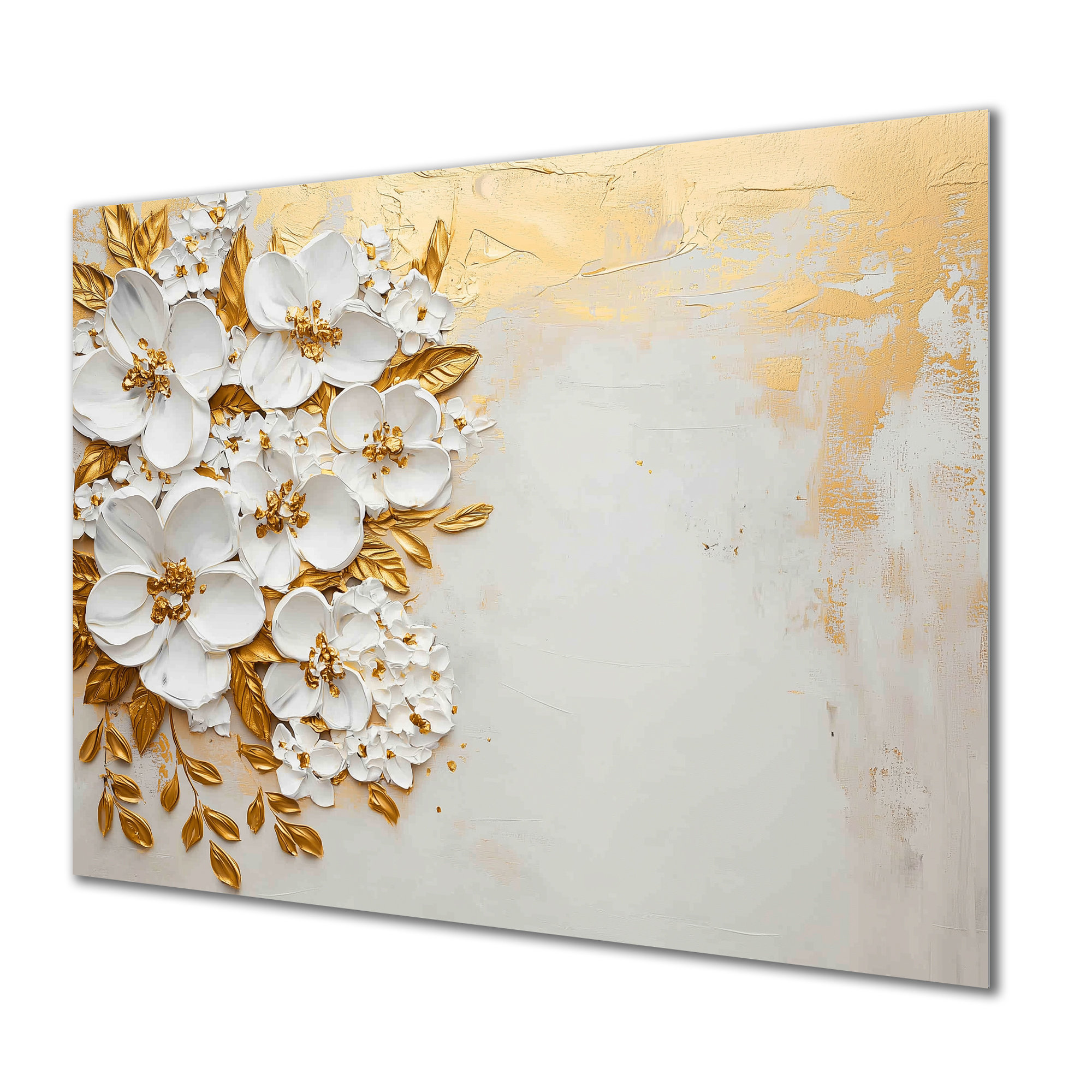 Ophelia & Co. Golden Harmony Poppies Charm I - Floral Metal Wall Decor ...