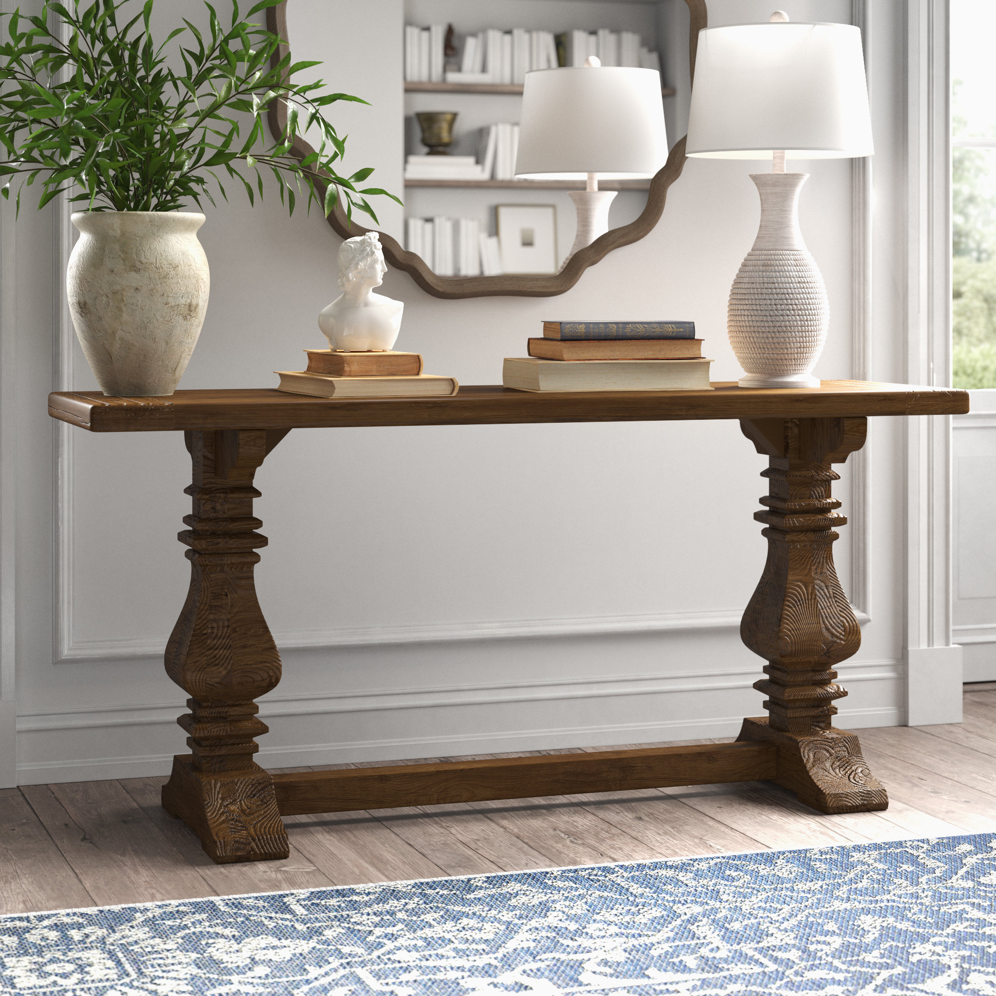 Kelly Clarkson Home Beatrice 68" Solid Wood Console Table & Reviews ...