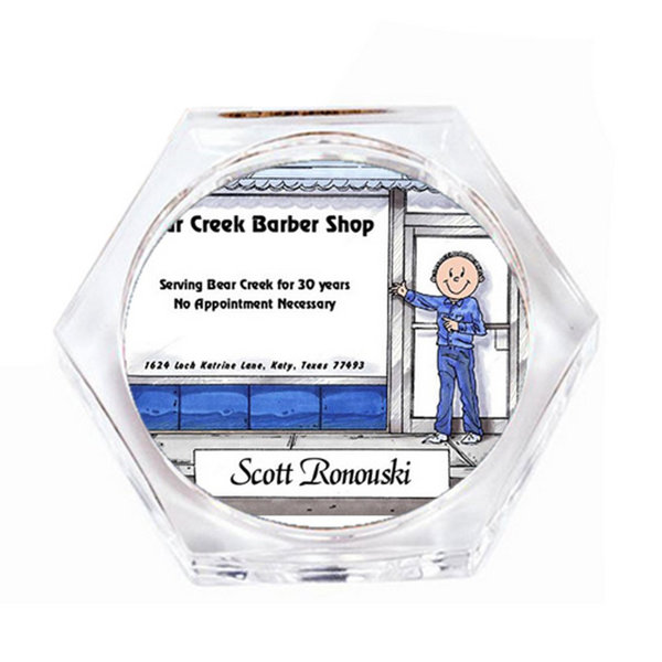 Printed Perfection Personalized Barbershop - Male Drink Coaster Gift ...