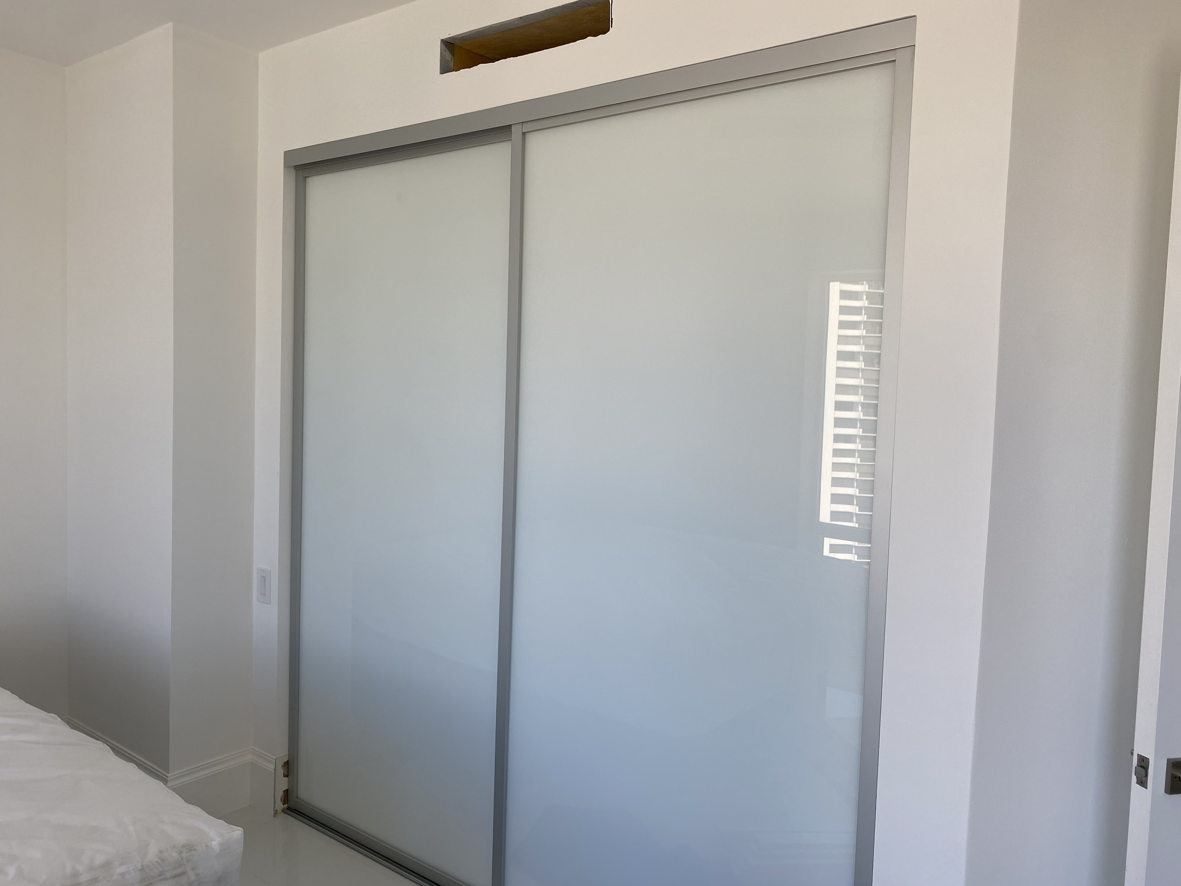 Doors22 2 Panel Frosted Glass Sliding Closet & Reviews | Wayfair