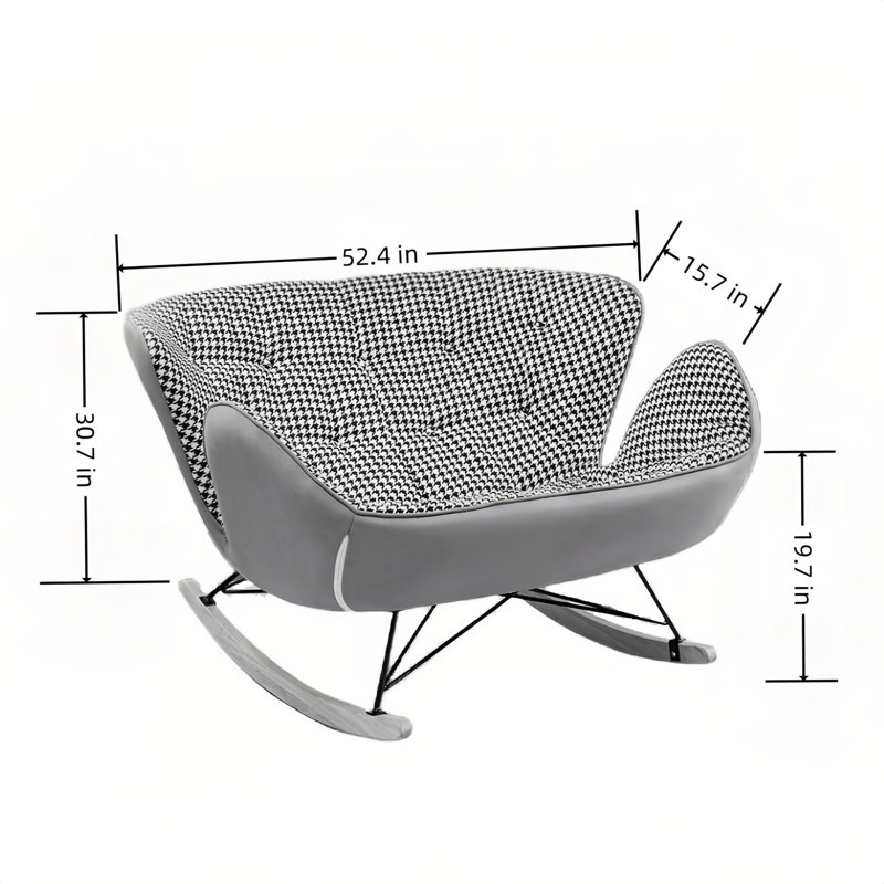 VIBORZ Modern Upholstered Rocking Chair | Wayfair