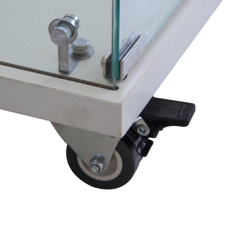 Latitude Run® Glass Display Cabinet with 4 Shelves Extra Large | Wayfair