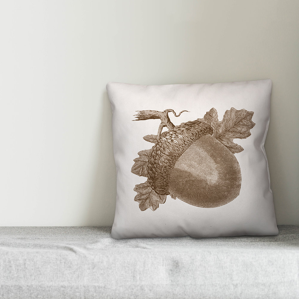 Designs Direct Creative Group Vintage Acorn Throw Pillow & Reviews ...