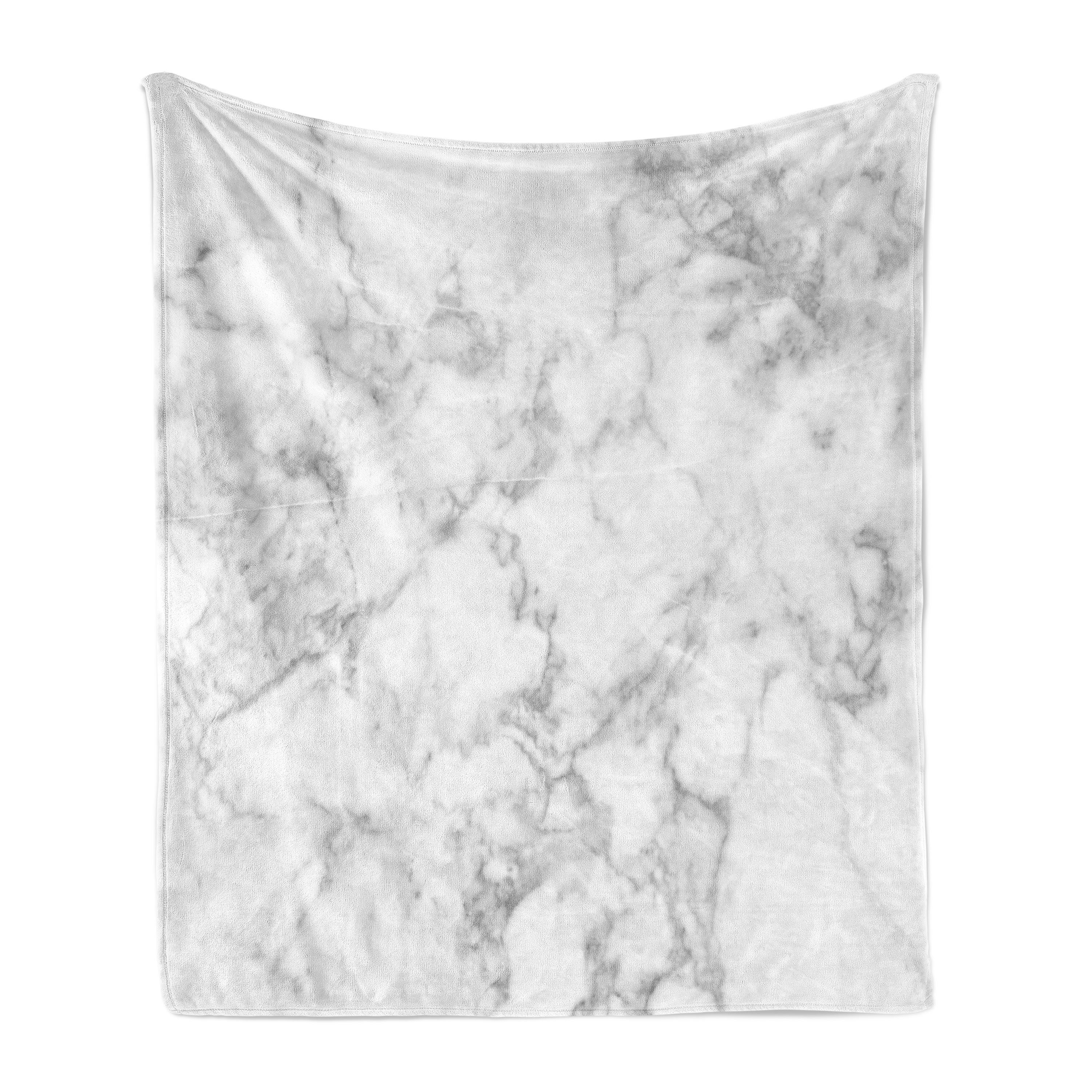 Ambesonne Marble Print Fleece Throw Blanket Granite Nature Spots Pale ...