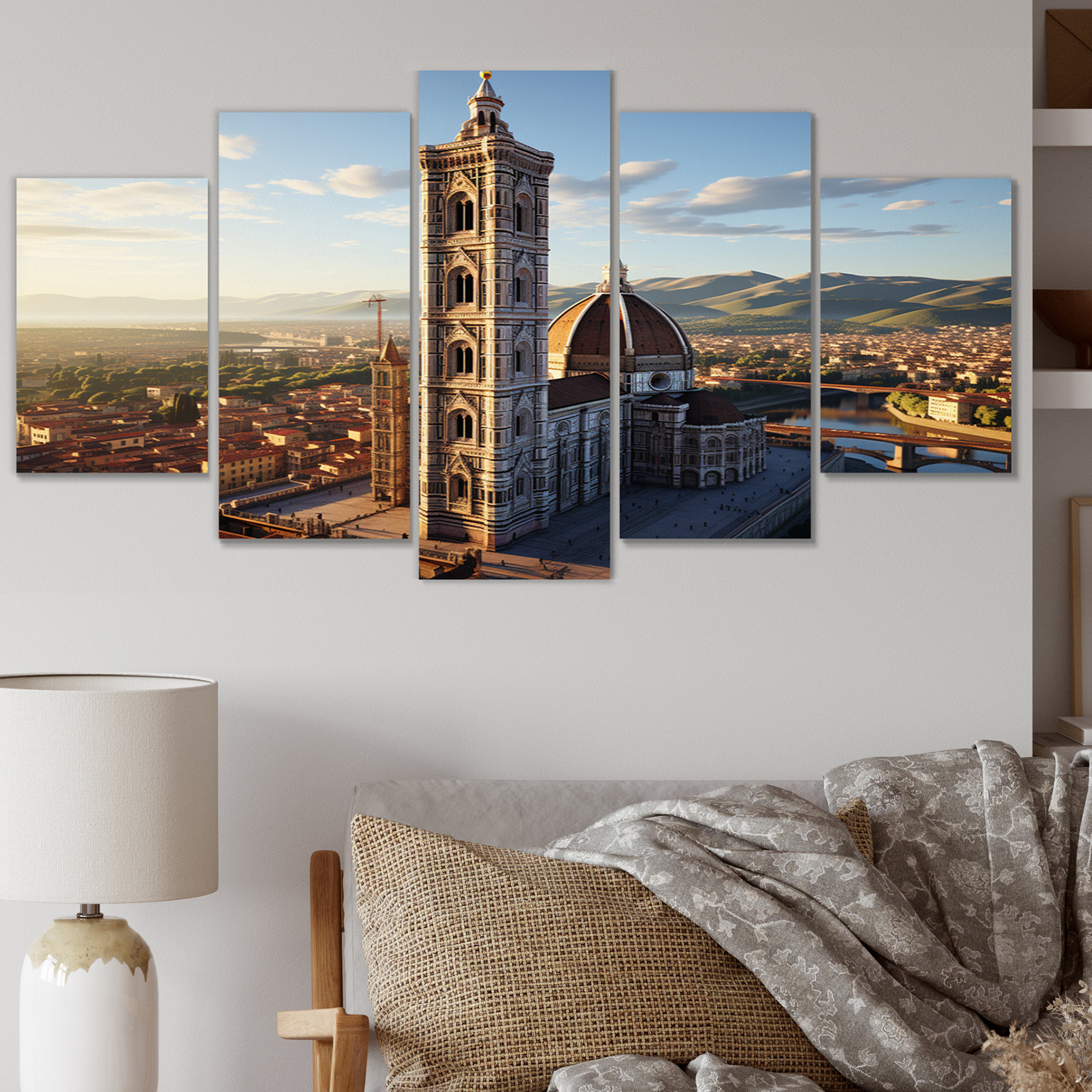 Latitude Run® 'Italy Santa Maria Del - Italy Canvas Print - 5 Panels ...