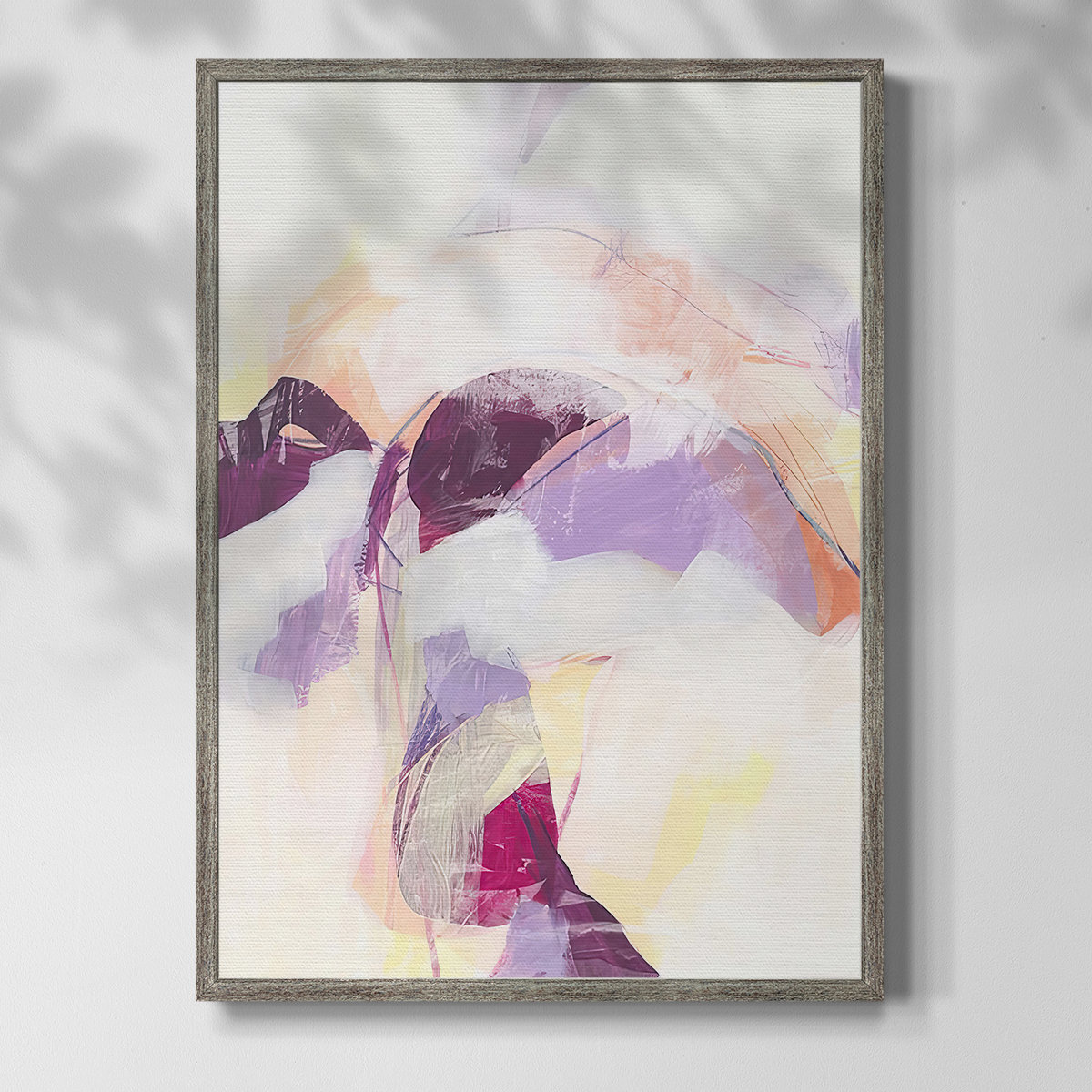 Brayden Studio® Polar Magenta II Framed Print - Solid Wood | Wayfair
