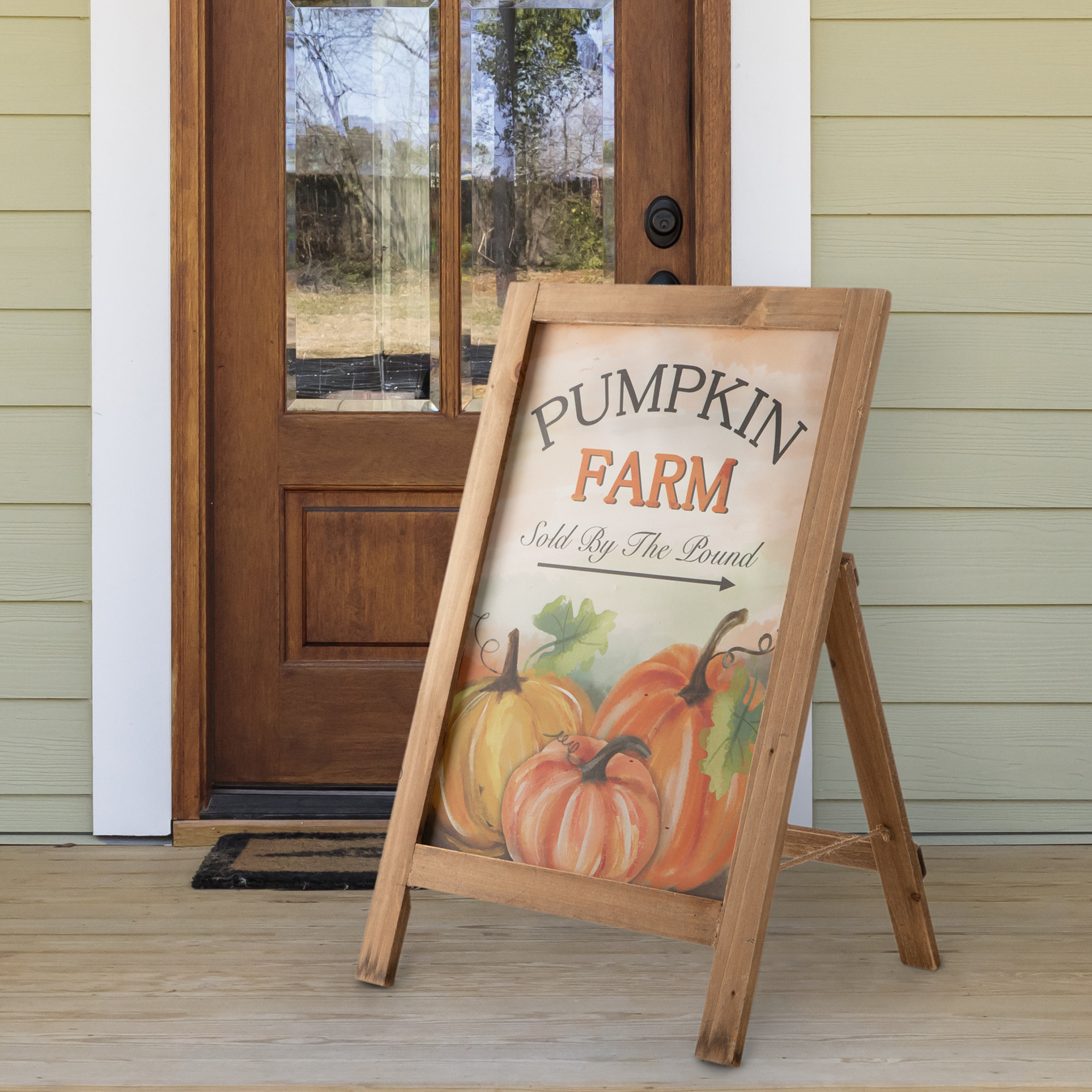 The Holiday Aisle® 24"H Fall Garden Sign & Reviews | Wayfair
