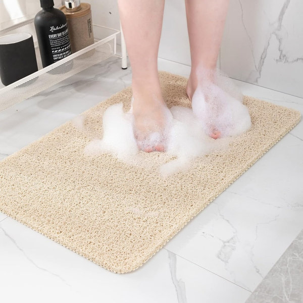 Ebern Designs Non Slip Bathtub Mat, Anti Slip Shower Mat, Fast Drying ...