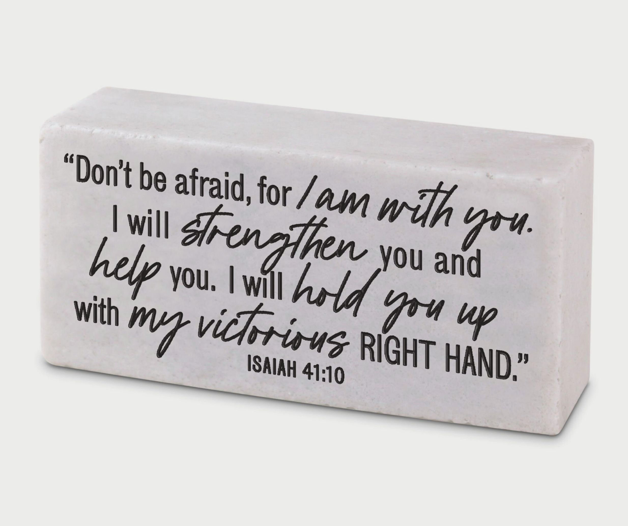 Trinx Scripture Block Do Not Be Afraid | Wayfair