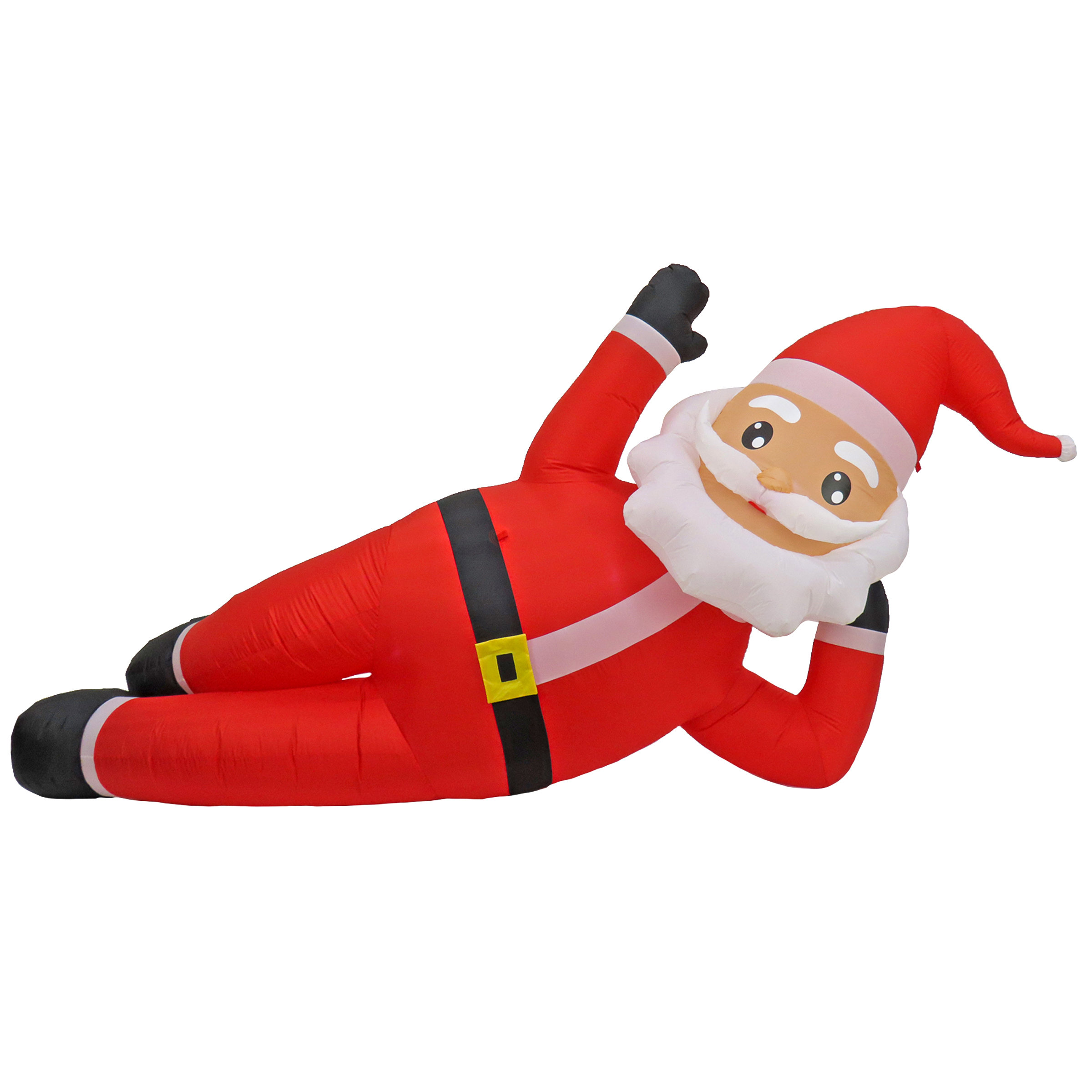 National Tree Company 12 ft. Inflatable Relaxing Santa & Reviews | Wayfair