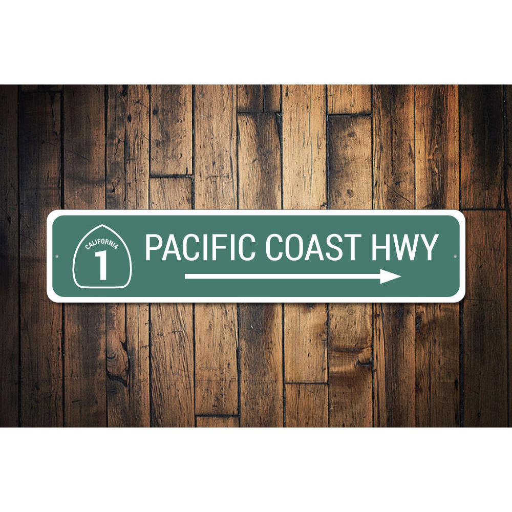 Lizton Sign Shop, Inc Pacific Coast Highway Aluminum Sign | Wayfair