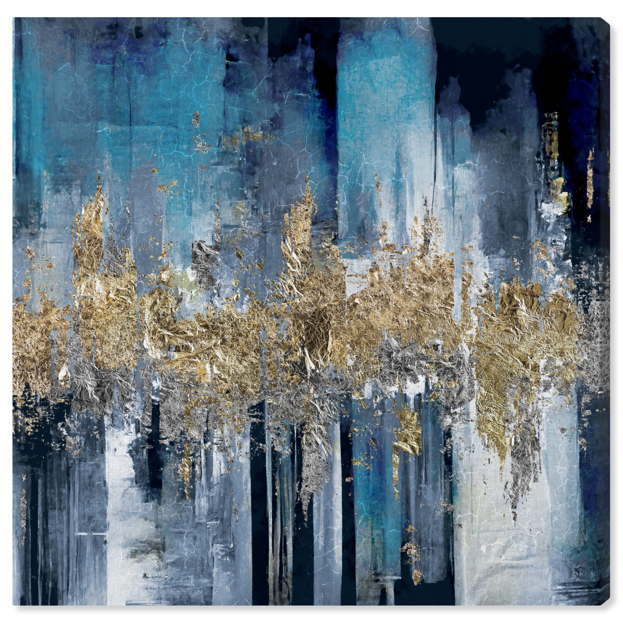 Everly Quinn Relatively Canvas Colorful Abstract Wall Art by Everly ...