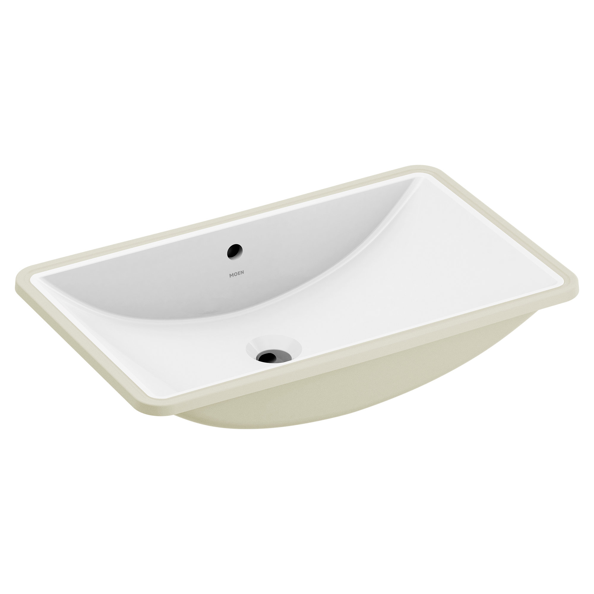 Moen White Vitreous China Undermount Sink, 23.625 X 14.75 X 7 Inch ...