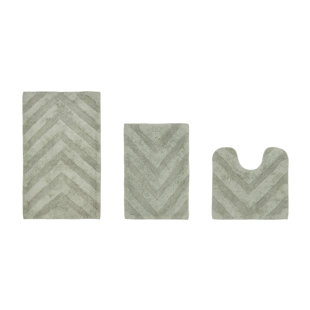Chevron Bath Rugs & Mats You'll Love | Wayfair