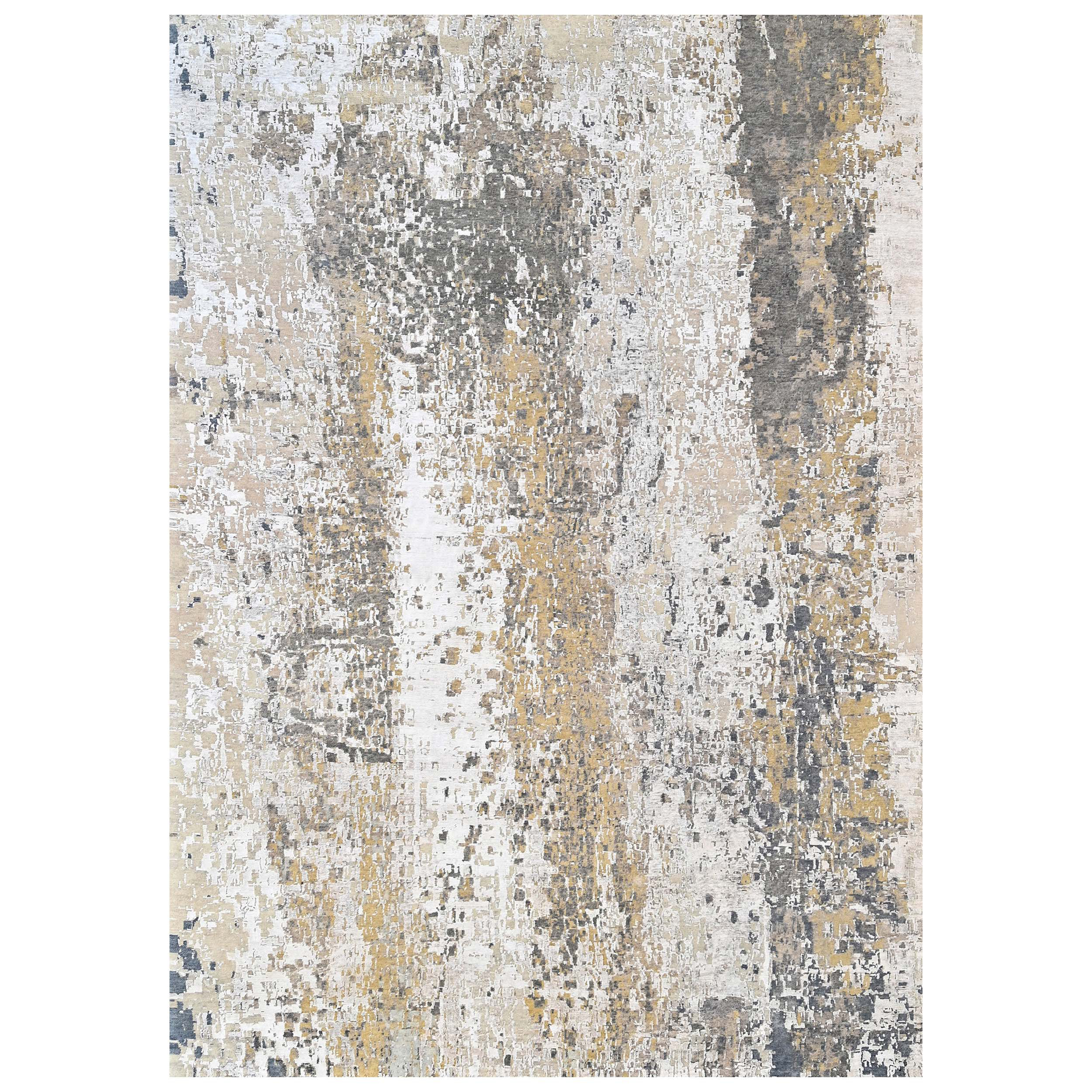 Bokara Rug Co., Inc. High-Quality Hand Knotted Silver And Gold Area Rug ...