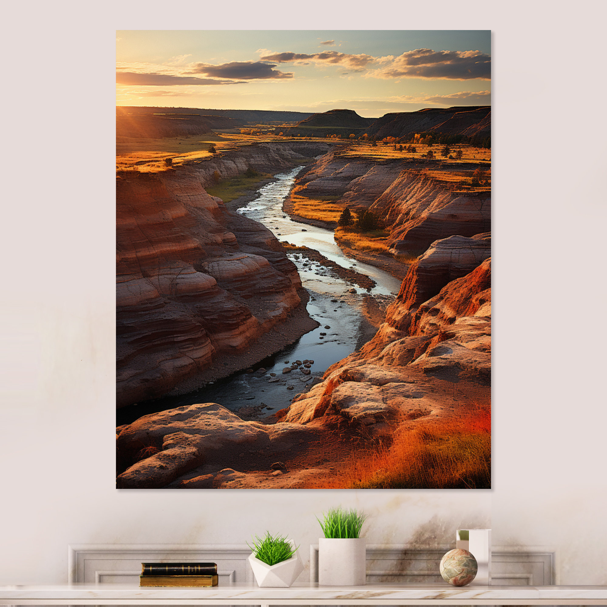 Union Rustic Canada Alberta Badlands II - Canada Metal Wall Decor ...