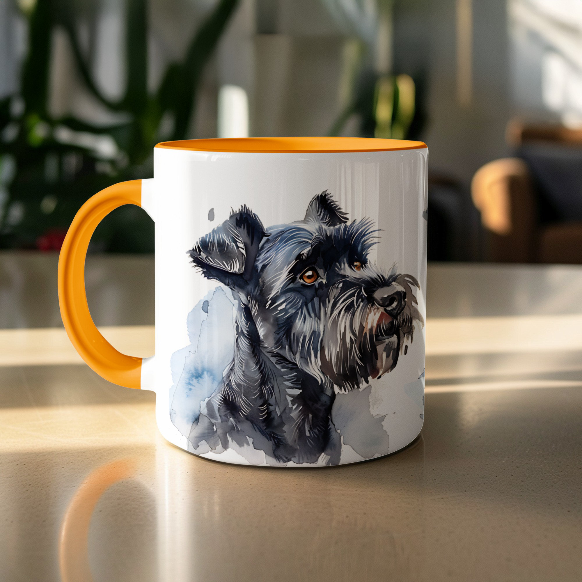 Fleur De Lis Living Set of 4 – Three Cocker Spaniel Watercolor Art 11oz ...