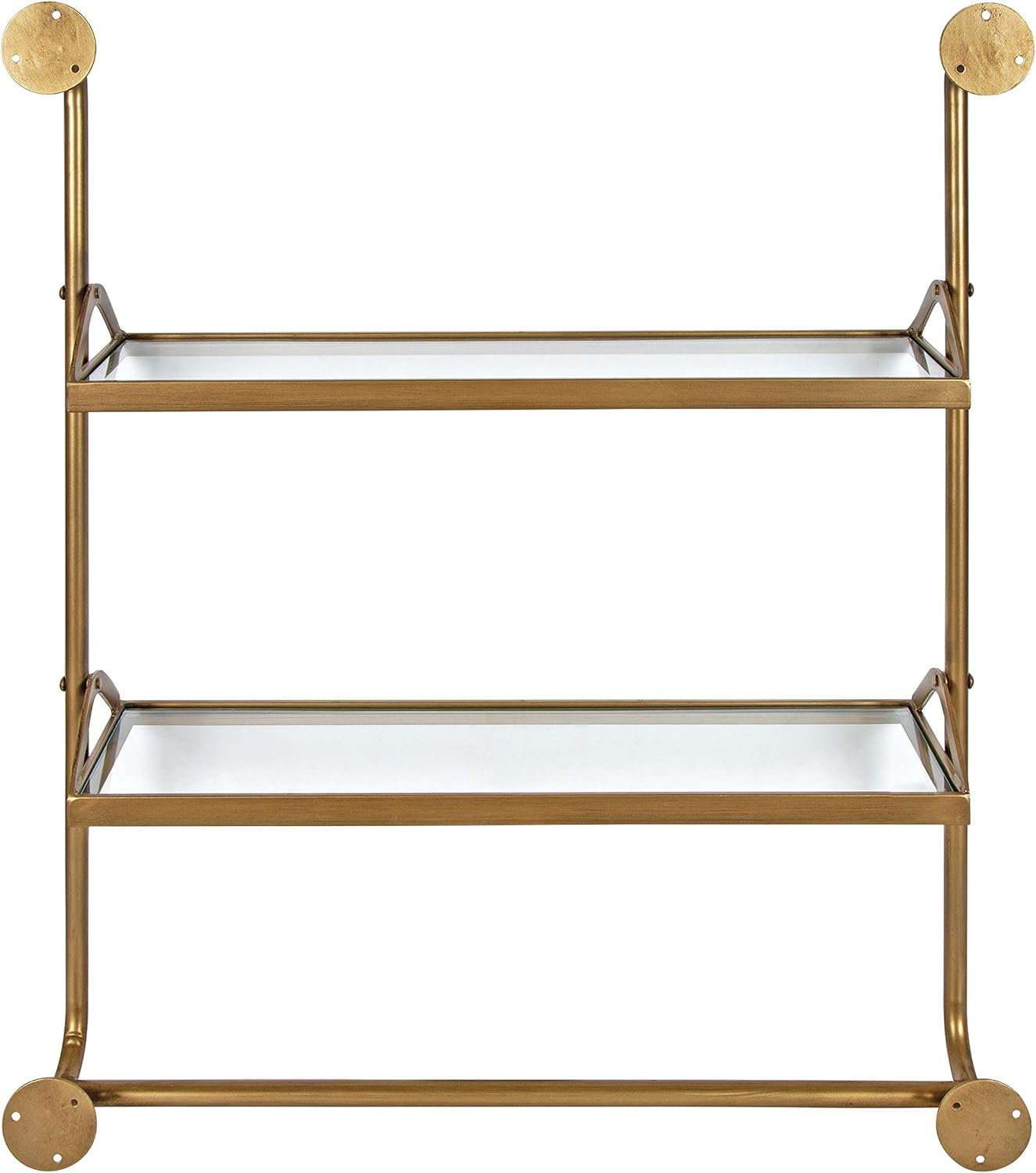 17 Stories Modern Industrial Floating Wall Shelf With Metal Pipe Frame ...