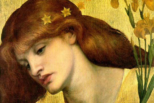 Buyenlarge 'Santa Lilies Holy Lily' by Dante Gabriel Rossetti Painting ...