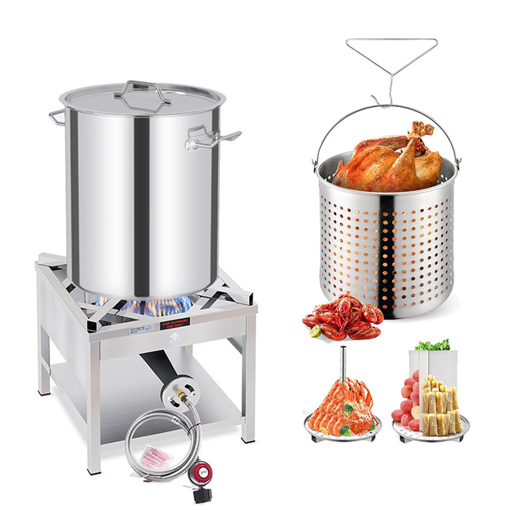 ARC 52qt Seafood Boiling Kit, 200,000btu Propane Burner And Stainless ...