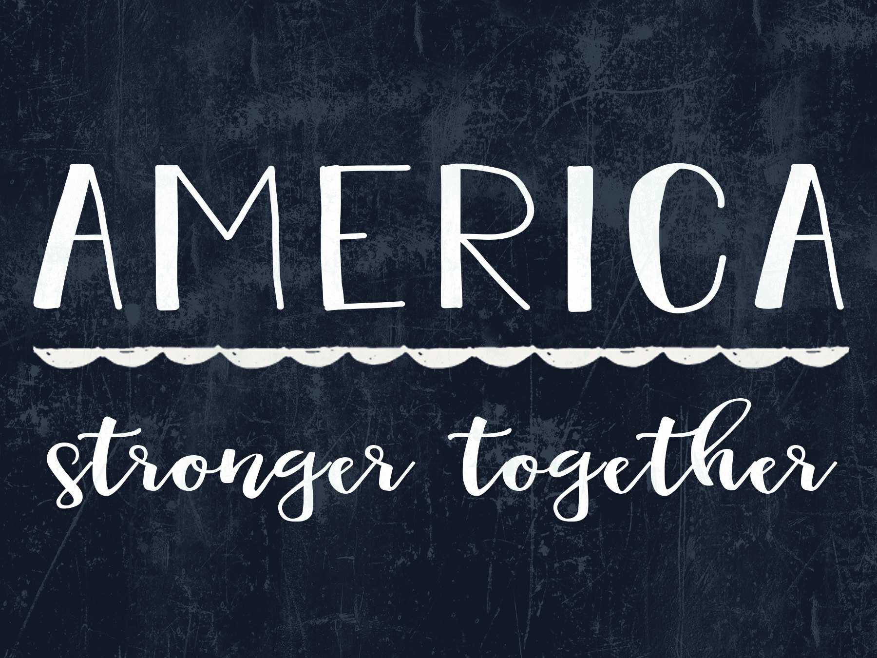 Trinx America Stronger Together - Wrapped Canvas Print | Wayfair