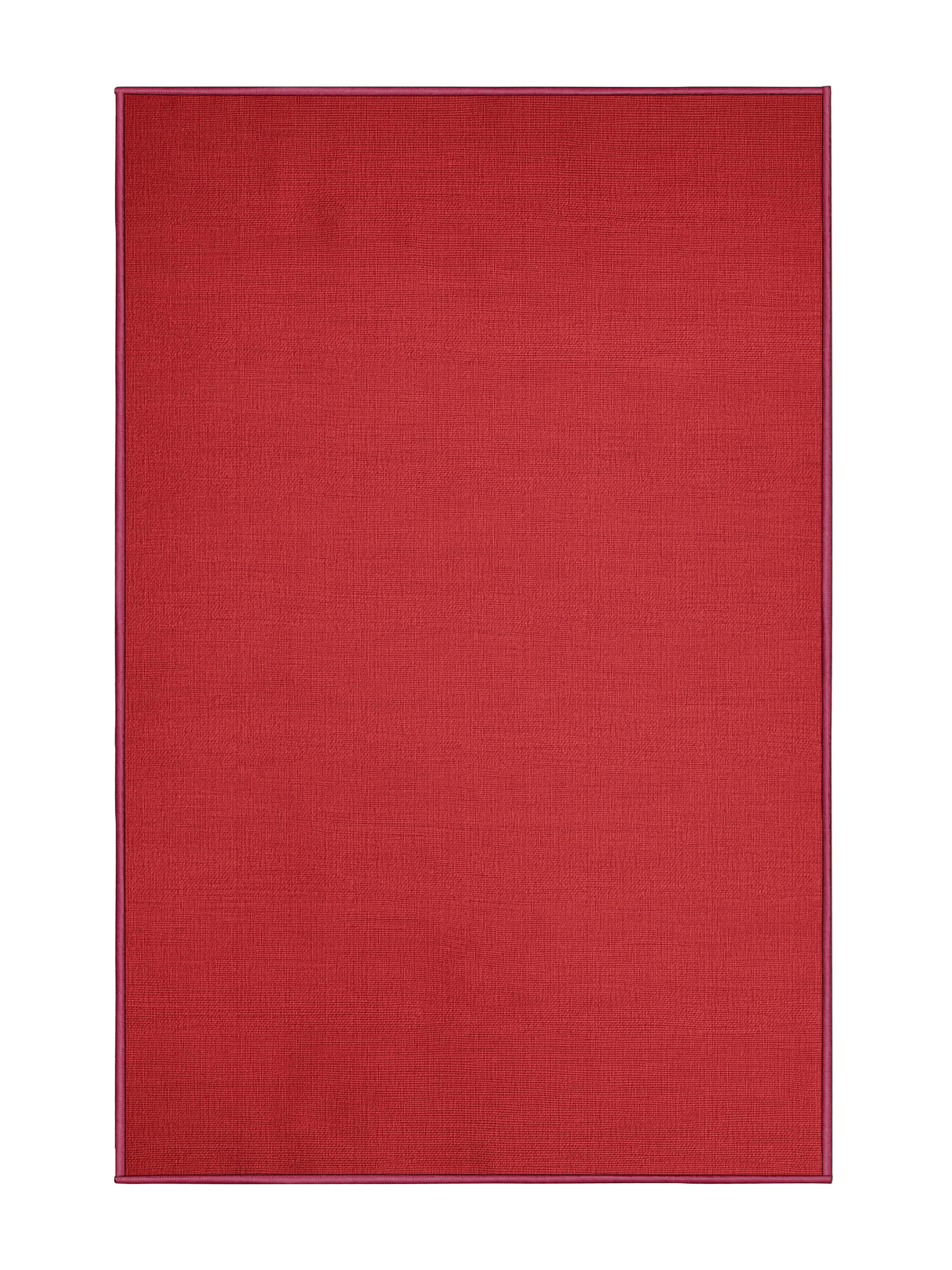 Hokku Designs Machine Washable Solid Red Area Rug | Wayfair