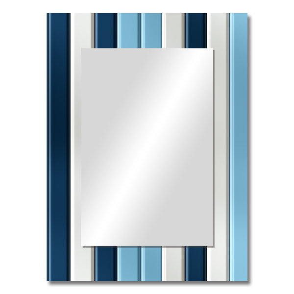 Breakwater Bay Baires Elegant Blue And White Striped Pattern - striped ...