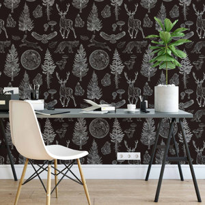 Millwood Pines Delrick Wallpaper Tile & Reviews | Wayfair