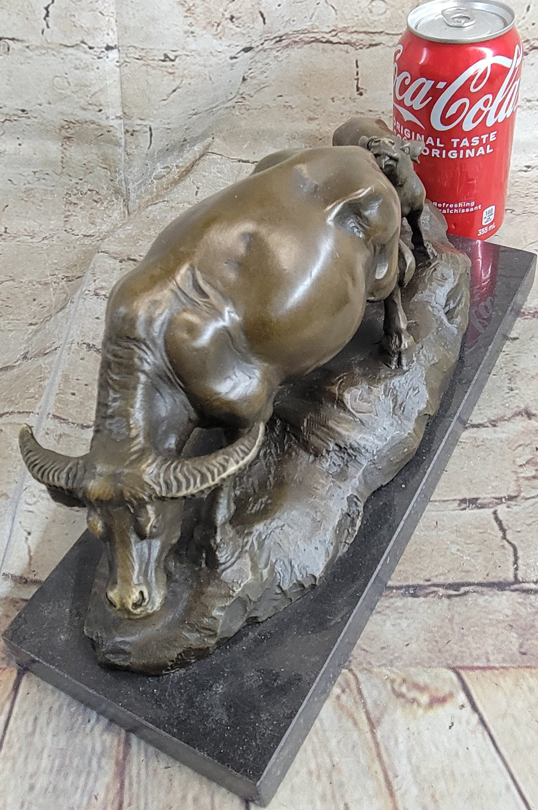 Rosalind Wheeler Cardali Oxen Buffalo Bull Calf Bronze Statue Sculpture ...