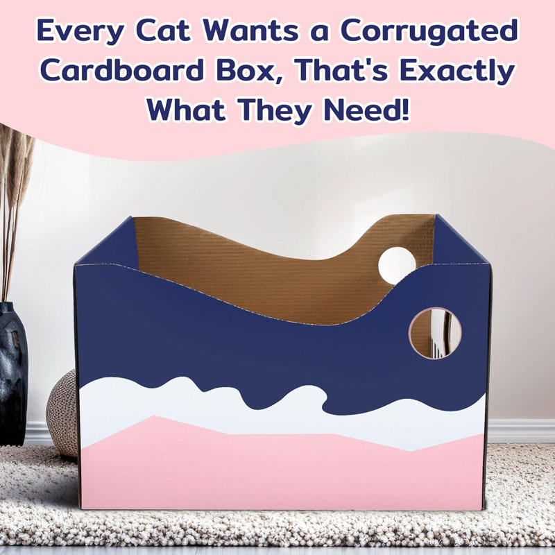 Archie & Oscar™ Cat Bed Cat Scratcher Box | Wayfair