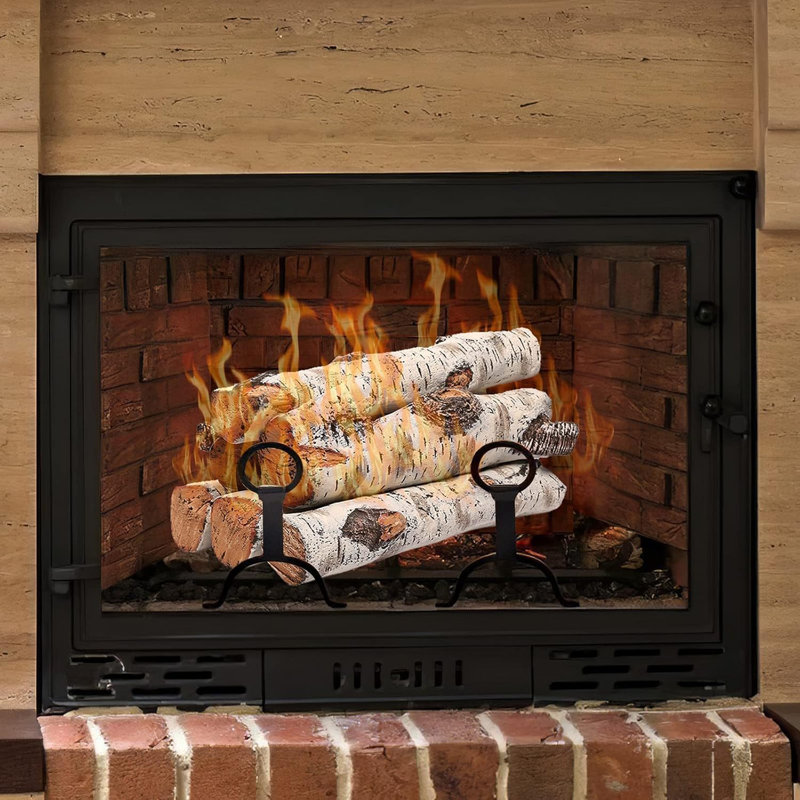 G & R PLUMBING ENTERPRISES, INC. Gas Fireplace Logs, Birch Logs 6pcs ...