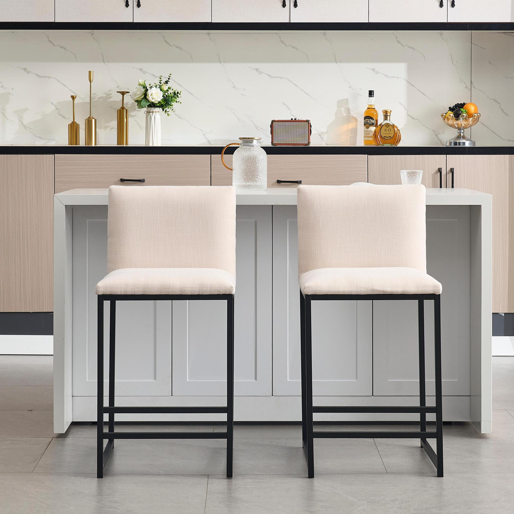 Latitude Run® Counter Height Bar Stools Set of 2 - Wayfair Canada