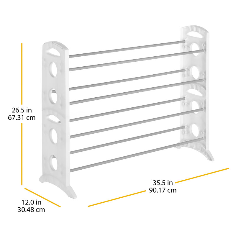 Whitmor, Inc Floor 4-Tier 20 Pair Shoe Rack | Wayfair