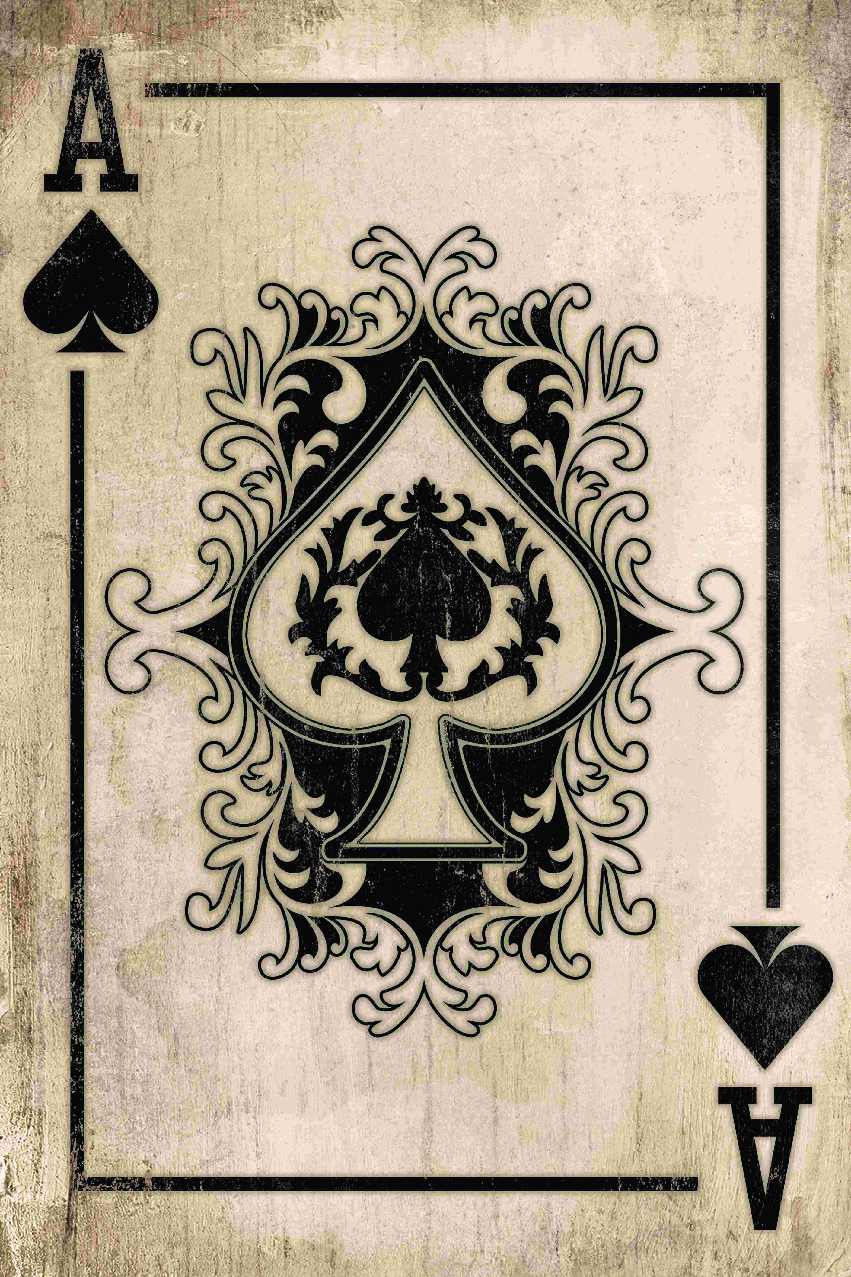 Trinx Ace of Spades 3 - Wrapped Canvas Graphic Art | Wayfair